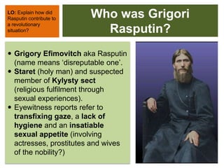 Influence of Rasputin | PPTX