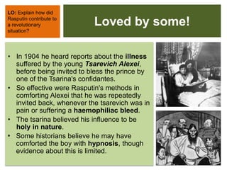 Influence of Rasputin | PPTX