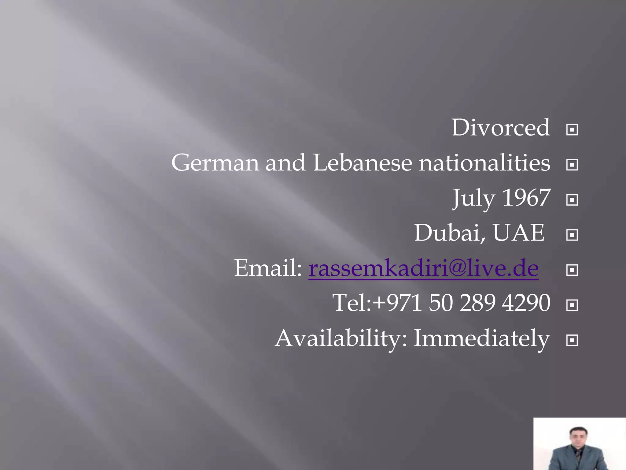 Rassem Kadiri Cv1 | PPT