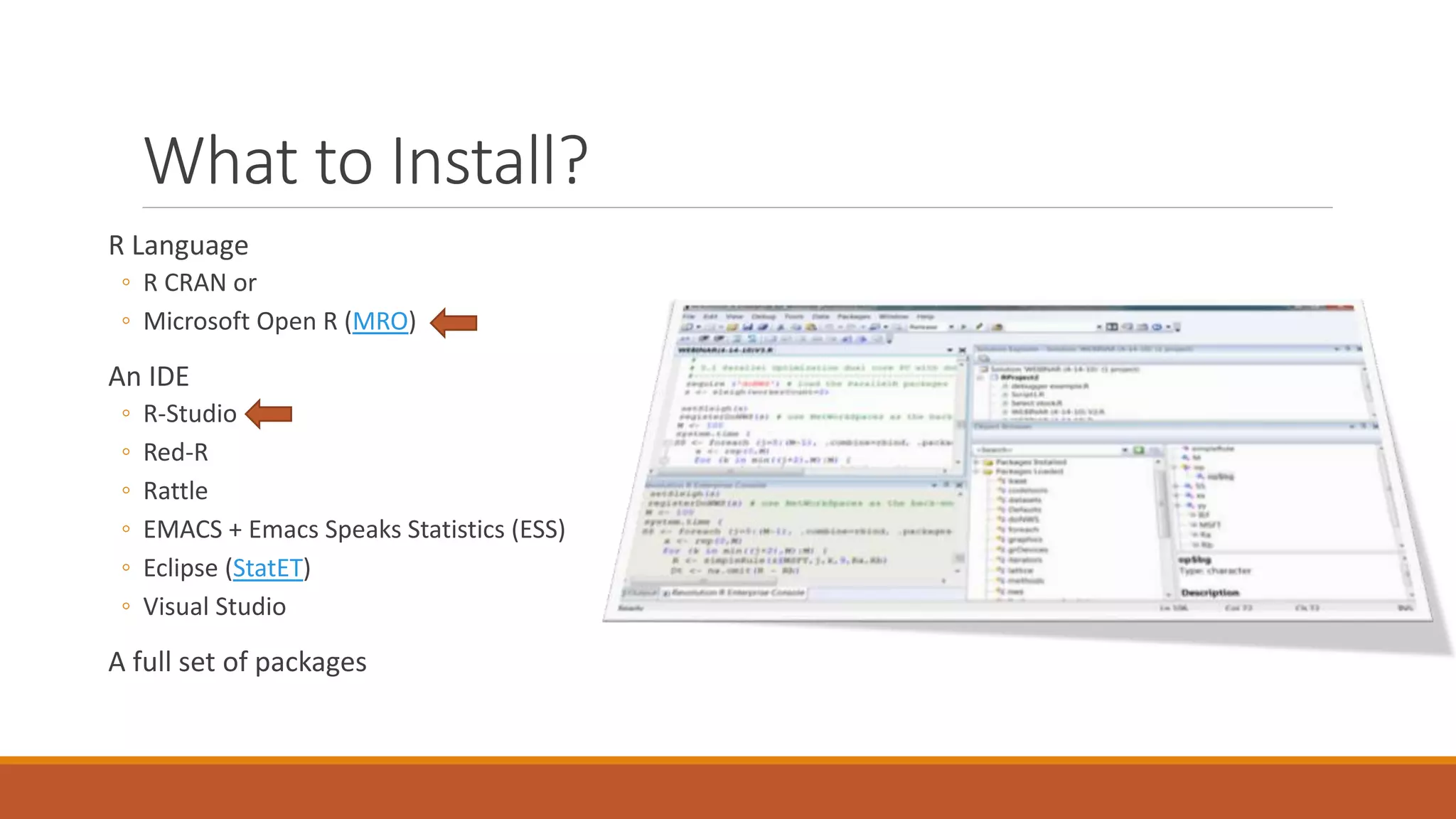 R as supporting tool for analytics and simulation | PPT