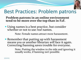 Virtual Reference: Bringing the Library to Your Living Room | PPT