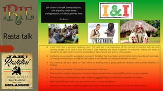 Understanding Rastafari | PPTX