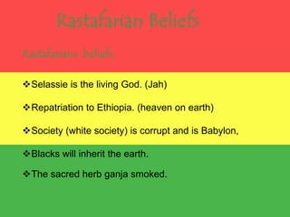 Rastafarian Religion Beliefs