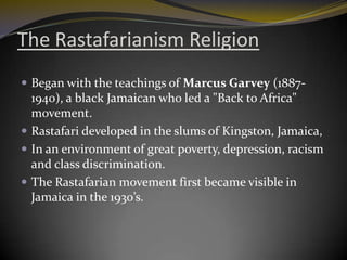 Rastafarianism Brief Overview | PPTX