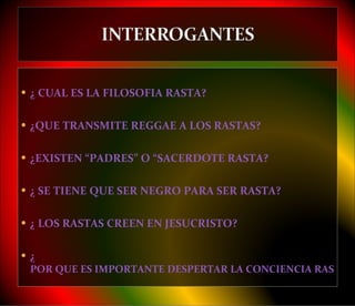 10ºA RASTAFARI TRIBUS URBANAS | PPT