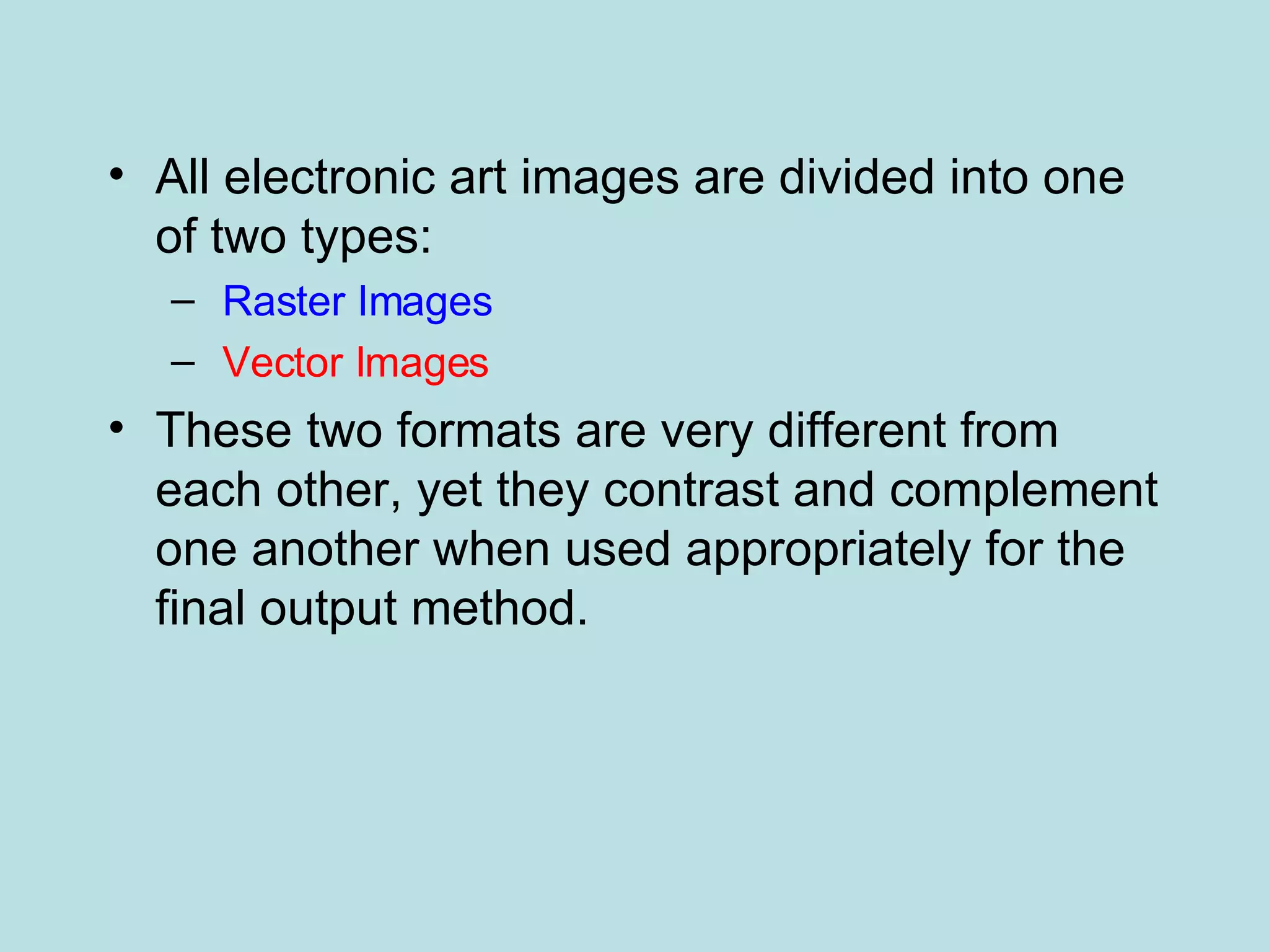 Raster Vs. Vector Presentation1 | PPT
