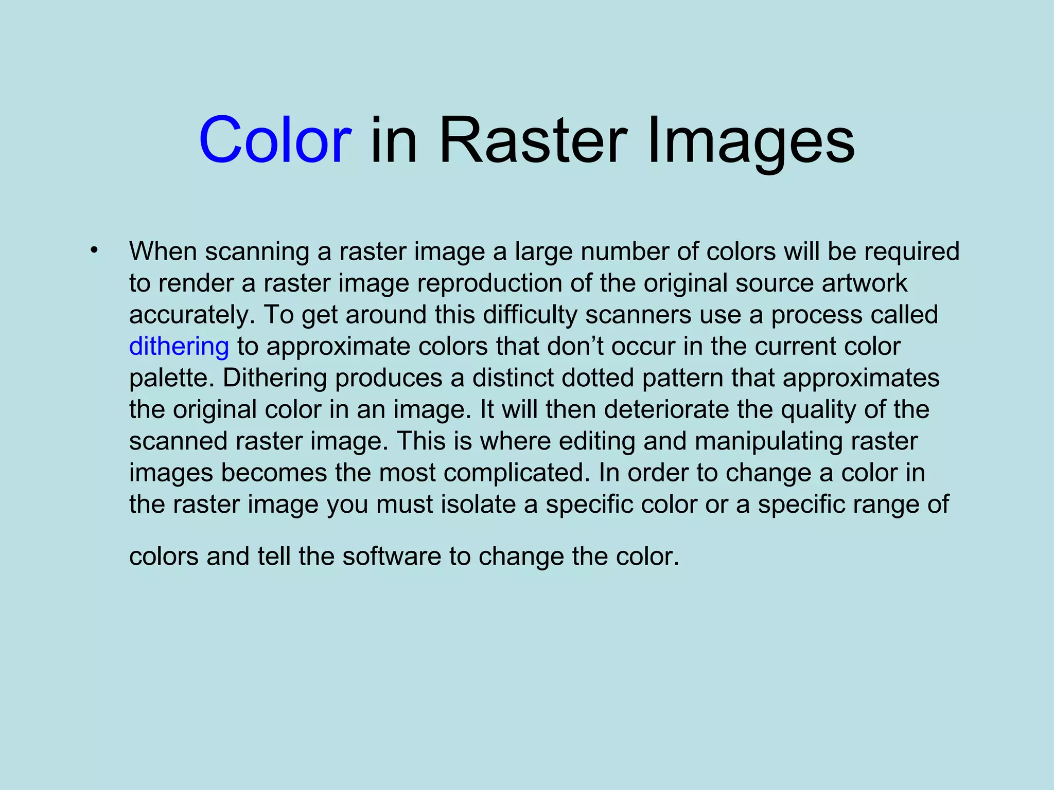 Raster Vs. Vector Presentation1 | PPT