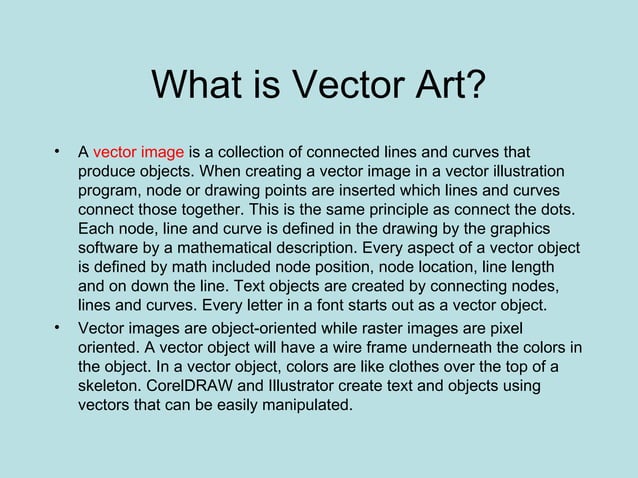 Raster Vs. Vector Presentation1 | PPT