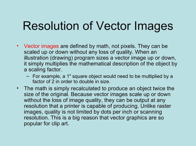 Raster Vs. Vector Presentation1 | PPT