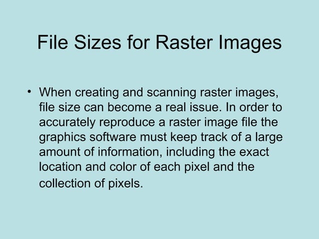 Raster Vs. Vector Presentation1 | PPT