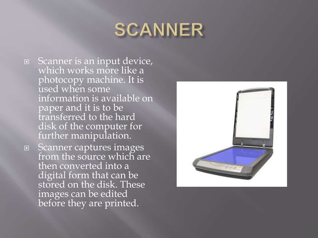 Raster and random scan display types of input devices | PPT