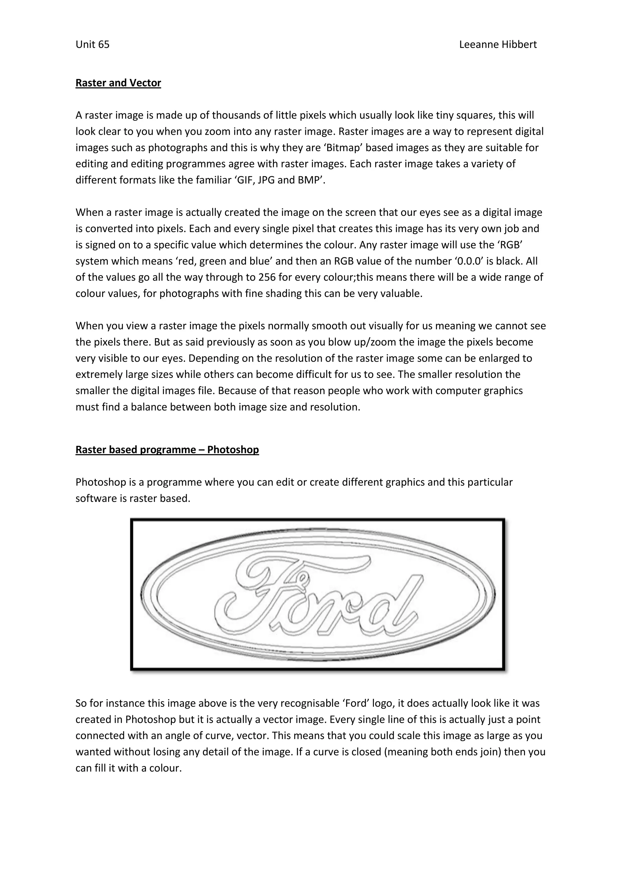 Raster and vector | DOCX