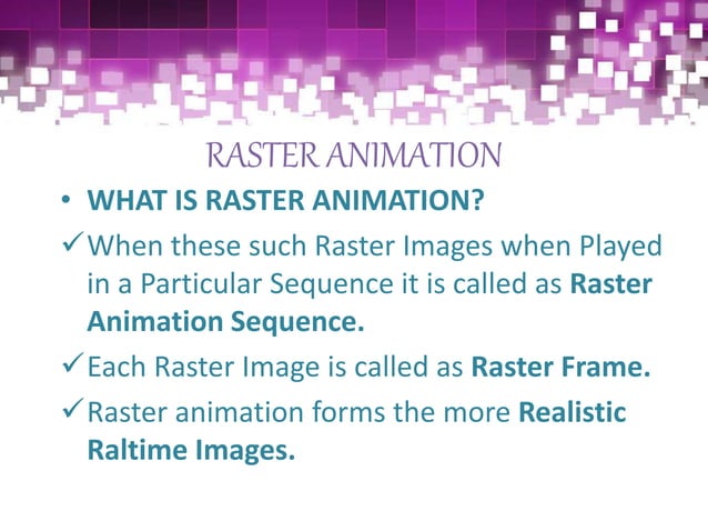 Raster animation | PPTX