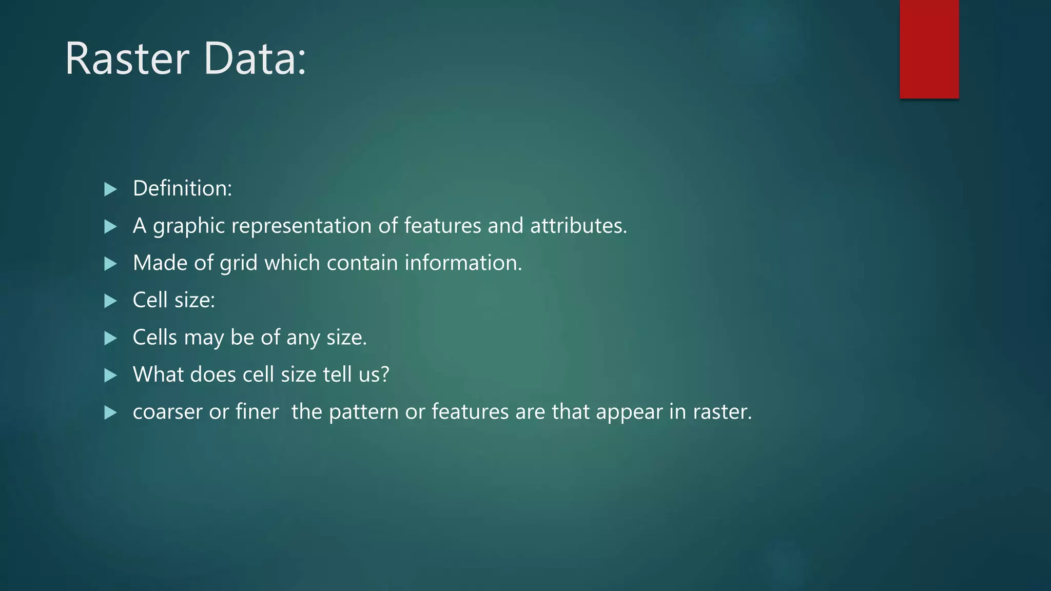 Raster data analysis | PPTX