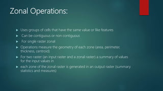 Raster data analysis | PPTX