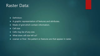 Raster data analysis | PPTX