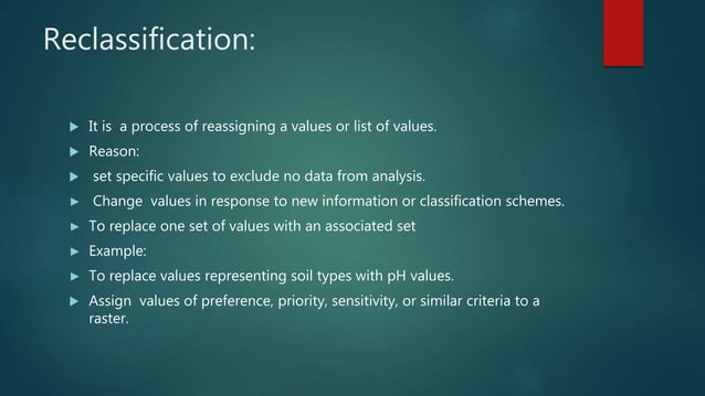 Raster data analysis | PPTX