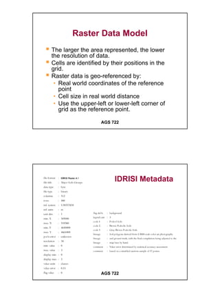 Raster data model | PDF | Computing | Technology & Computing