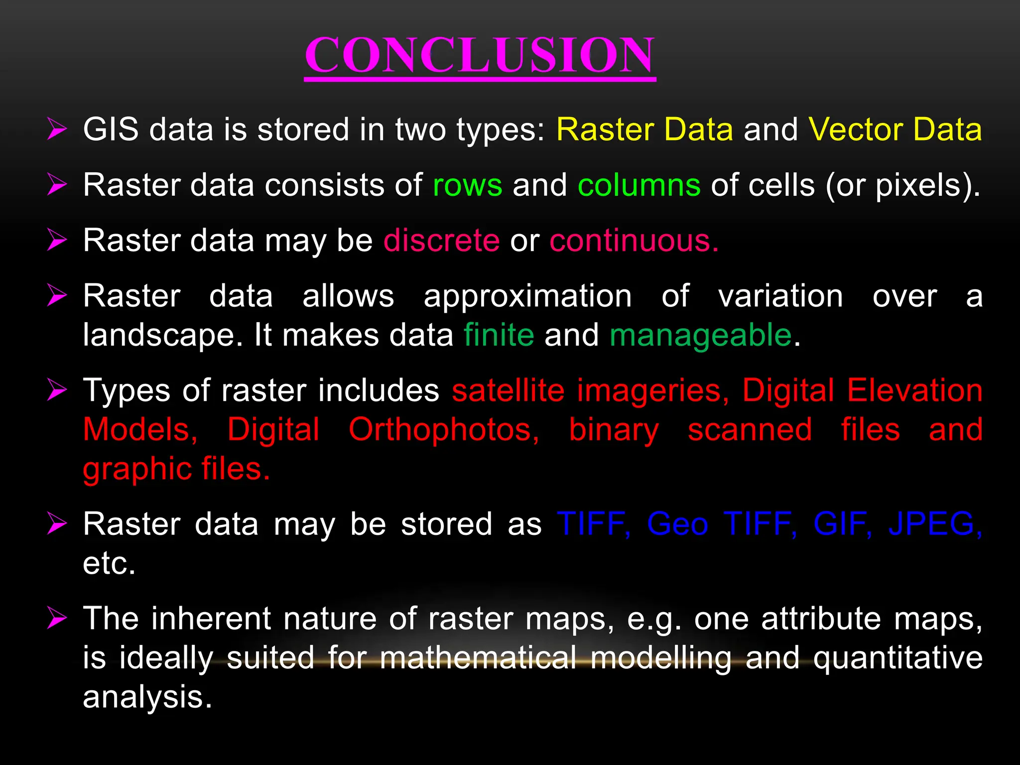 RASTER DATA MODEL, Digitial Elevation Models | PPT