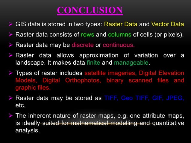 RASTER DATA MODEL, Digitial Elevation Models | PPT