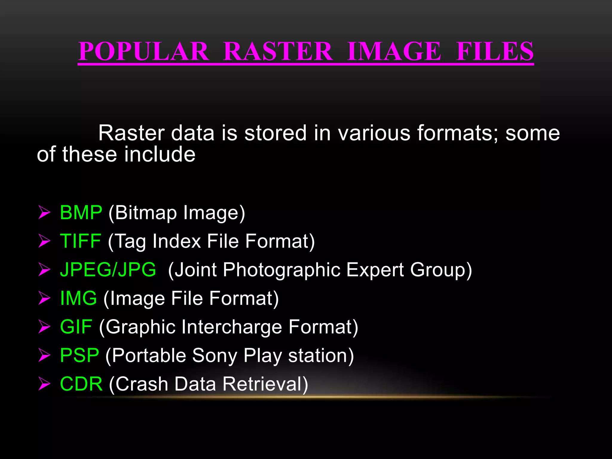Raster data model | PPTX