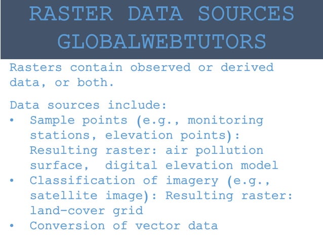 Raster gis assignment help | PPT