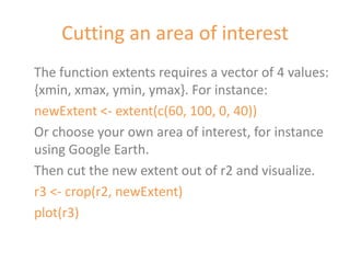 Climate data in R with the raster package | PPTX