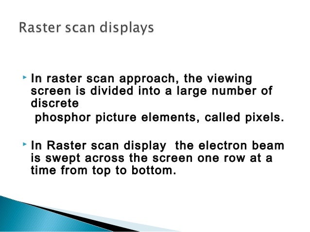 Raster Scan Display