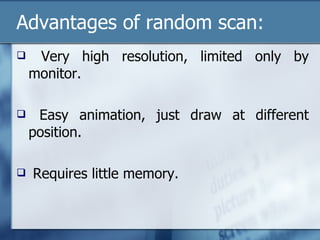 Raster Scan And Random Scan | PPT