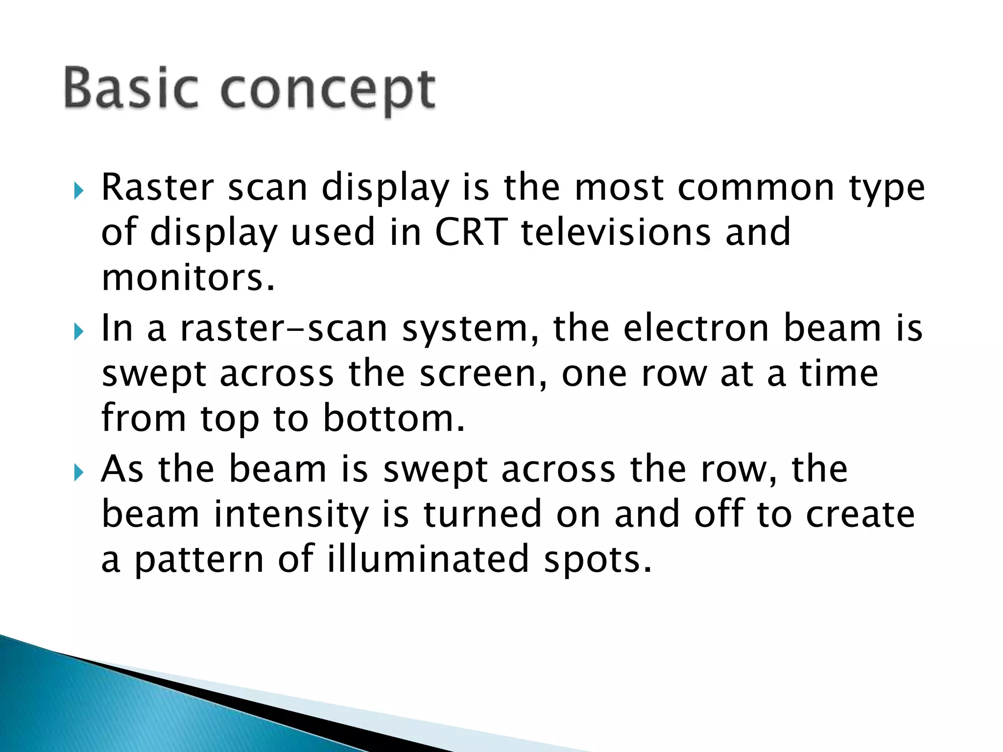 Raster scan display | PPT Raster scan display | PPT