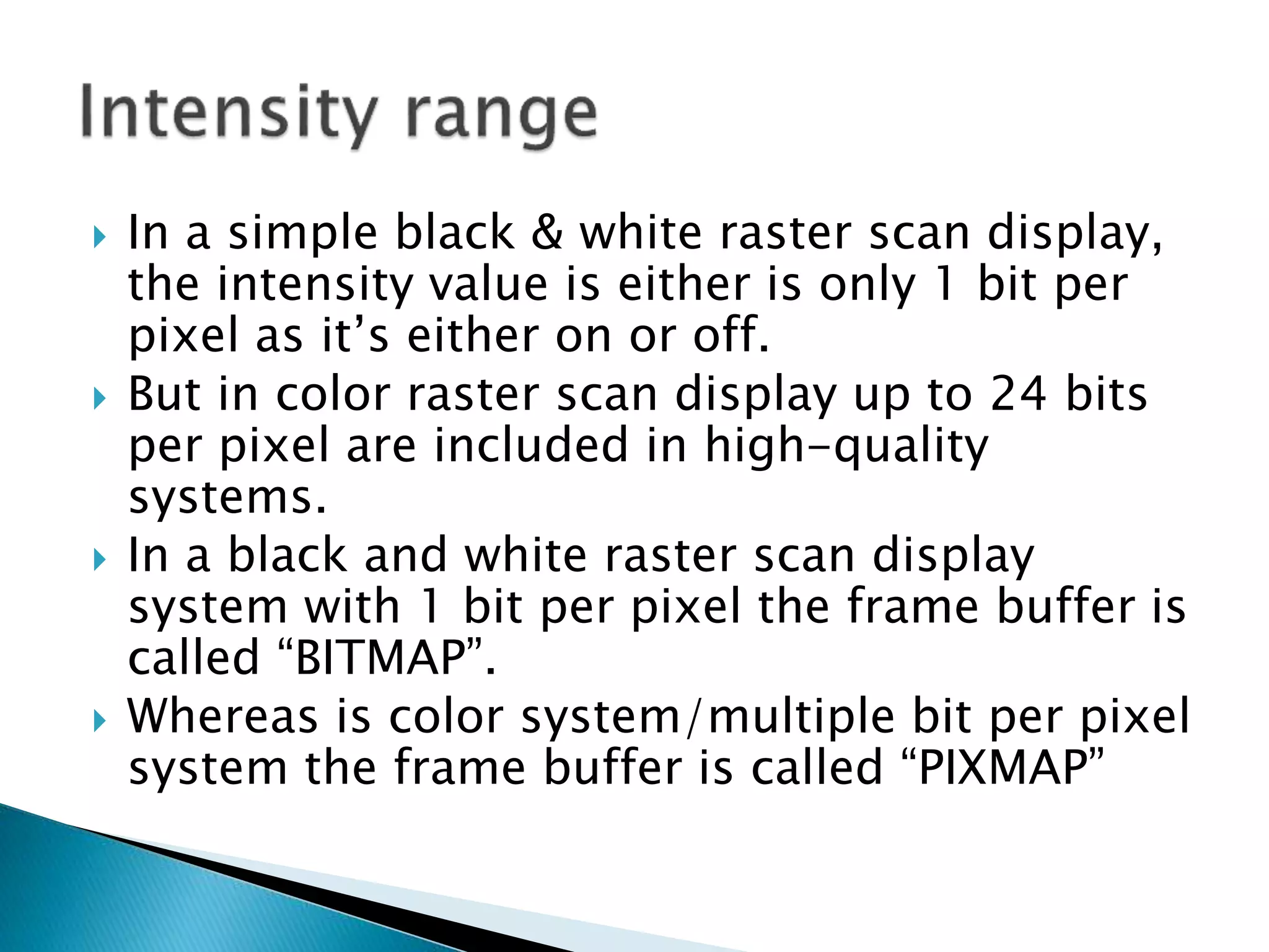 Raster scan display | PPT Raster scan display | PPT