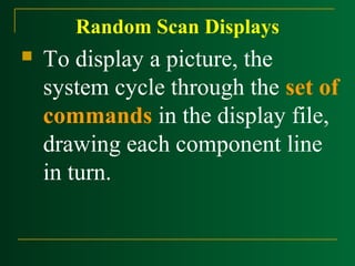 Raster Scan and Raster Scan Displays | PPT