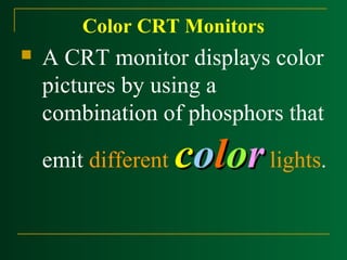 Raster Scan and Raster Scan Displays | PPT