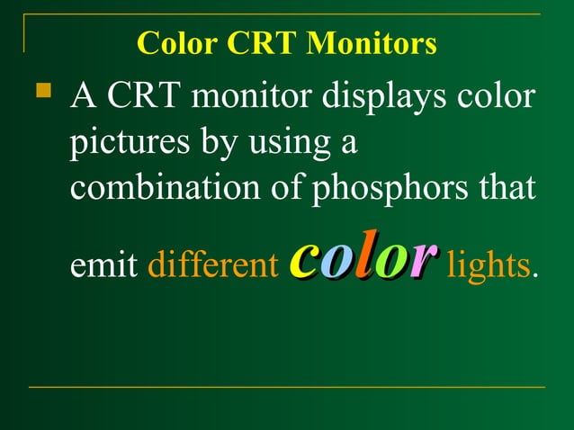 Raster Scan And Raster Scan Displays Ppt