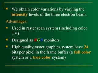 Raster Scan and Raster Scan Displays | PPT
