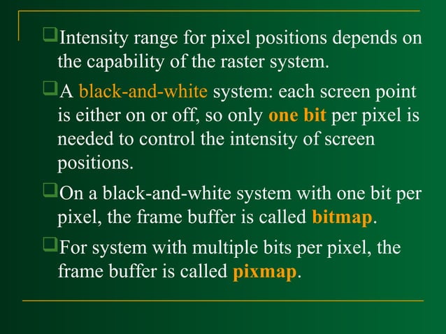 Raster Scan and Raster Scan Displays | PPT