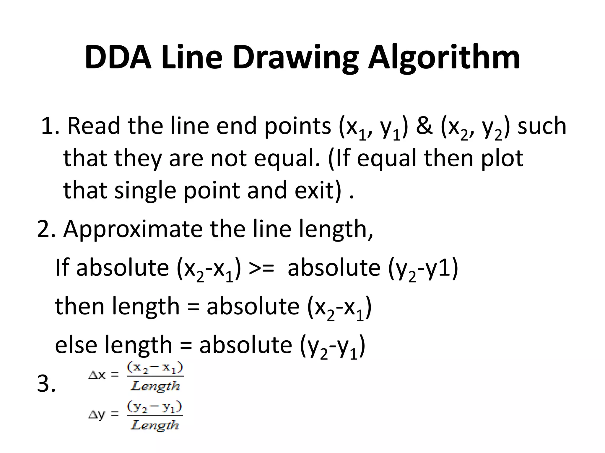 Raster Scan Graphics Line Drawing Algorithm And Circle Drawing Algorithm Ppt