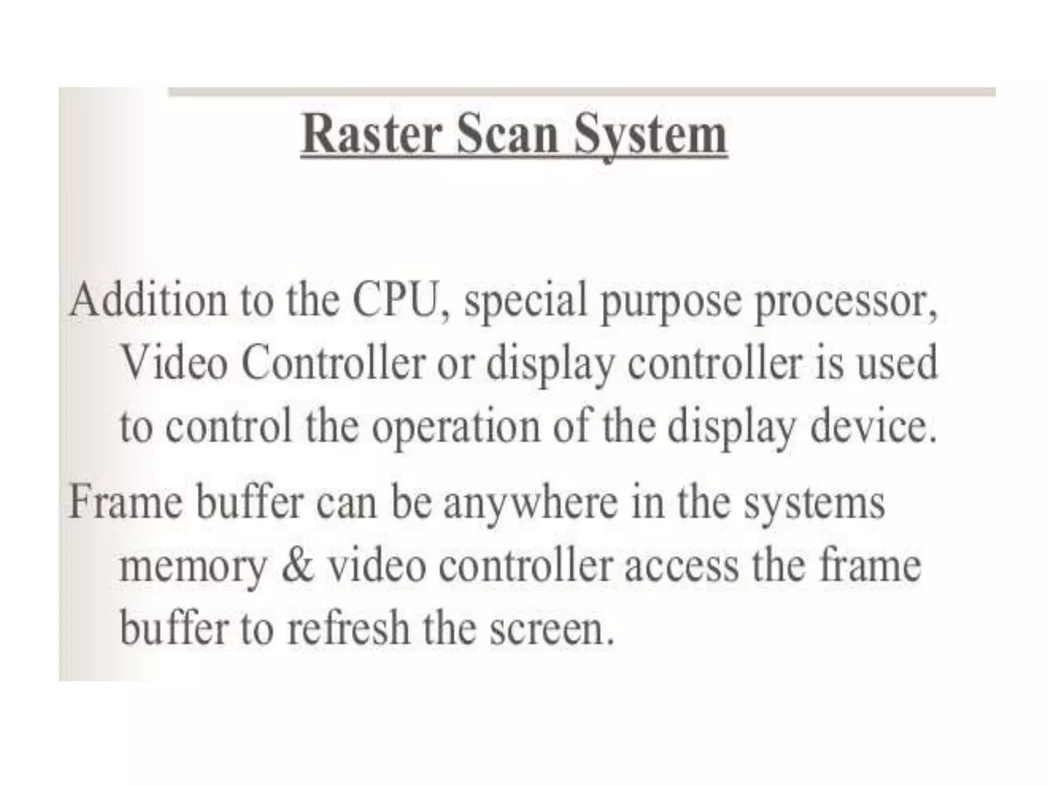 Raster Scan System And Random Scan System Ppt 3100