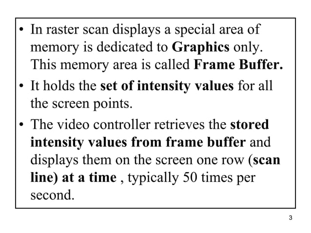 Raster scan systems with video controller and display processor | PPTX