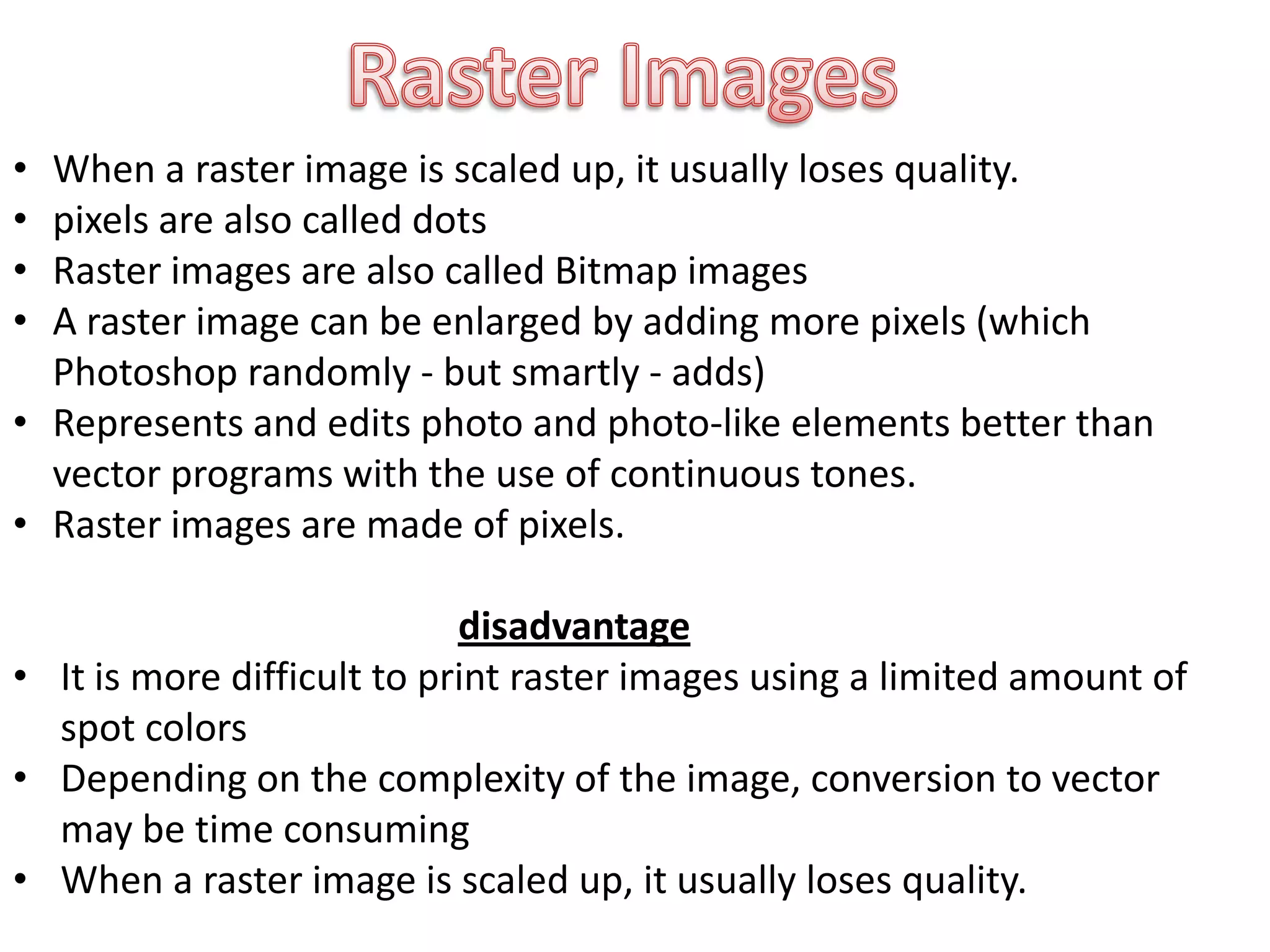 Raster vs vector | PPTX