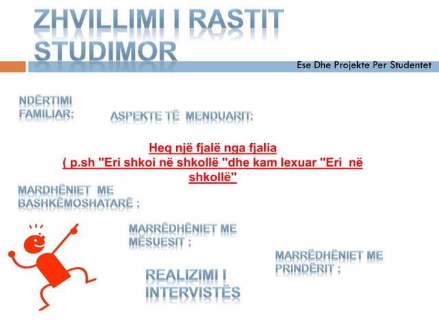 Tema : Studim Rasti nxenes ne paaftesi ne te nxene | PPTX