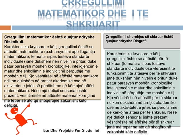 Tema : Studim Rasti nxenes ne paaftesi ne te nxene | PPTX