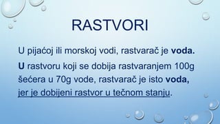Rastvori | PPTX