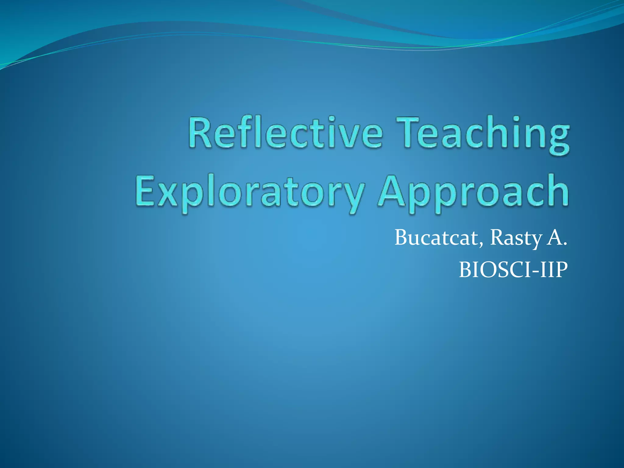 Reflective teaching | PPT
