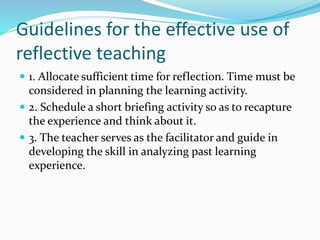 Reflective teaching | PPTX