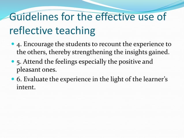 Reflective teaching | PPT