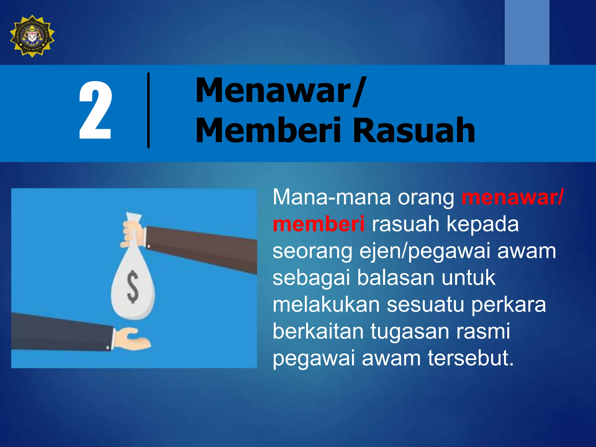 ceramah anti rasuah - Rasuah Dihina Maruah Dibina.ppt