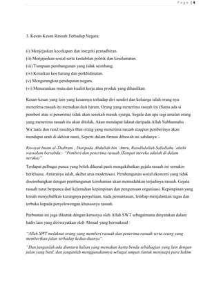 Rasuah mib assignment. essay | PDF