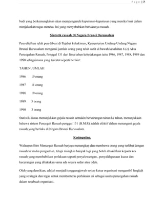 Rasuah mib assignment. essay | PDF
