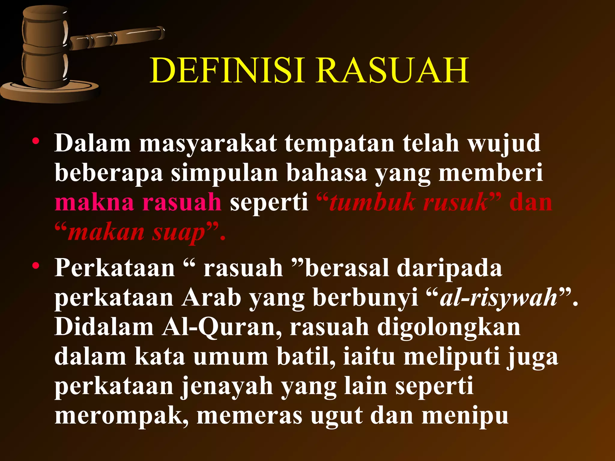 Rasuah ptt | PPT